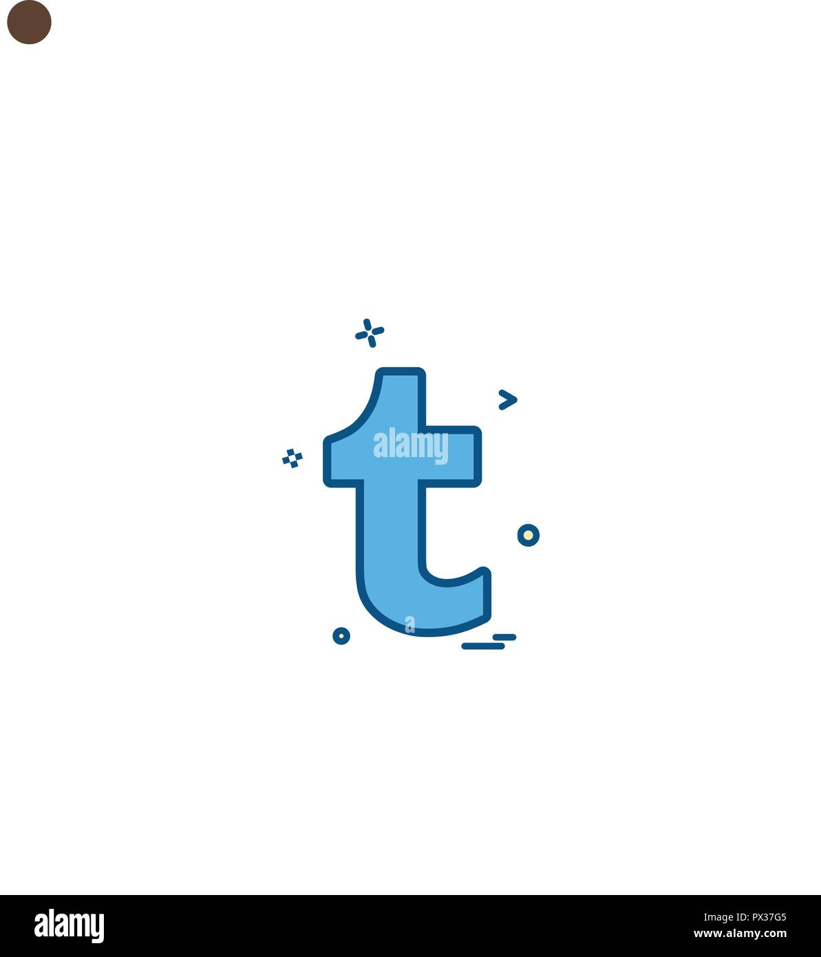 Tumblr icon design vector Stock Vector Image & Art - Alamy