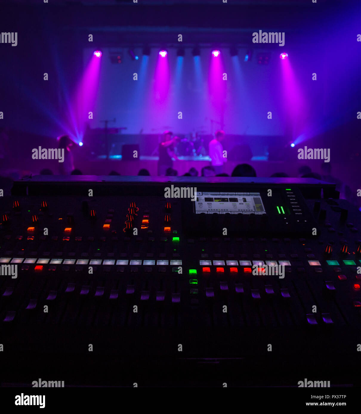 digital mixing console as a musical concert Stock Photo - Alamy
