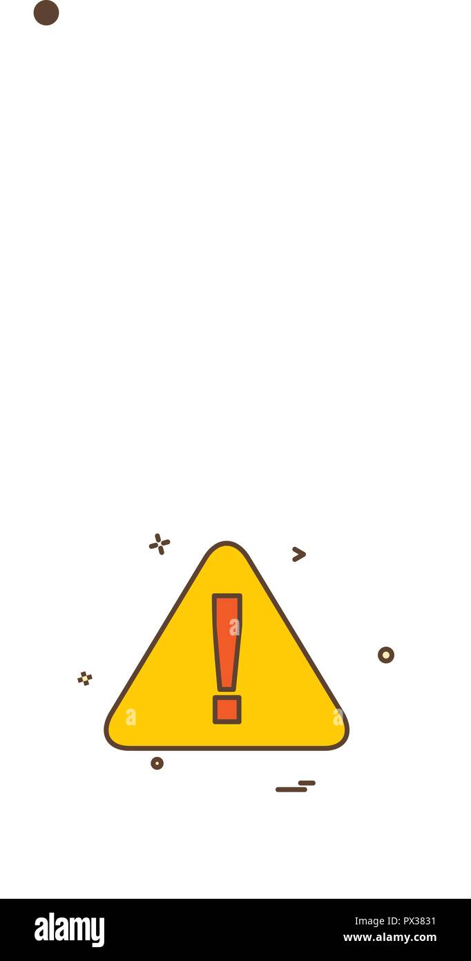 Caution icon design vector Stock Vector Image & Art - Alamy