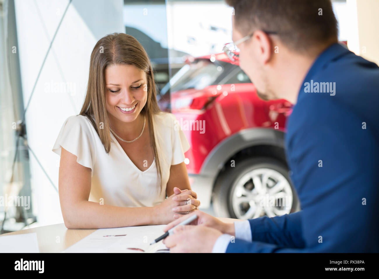Business car purchase dealership hi-res stock photography and images ...