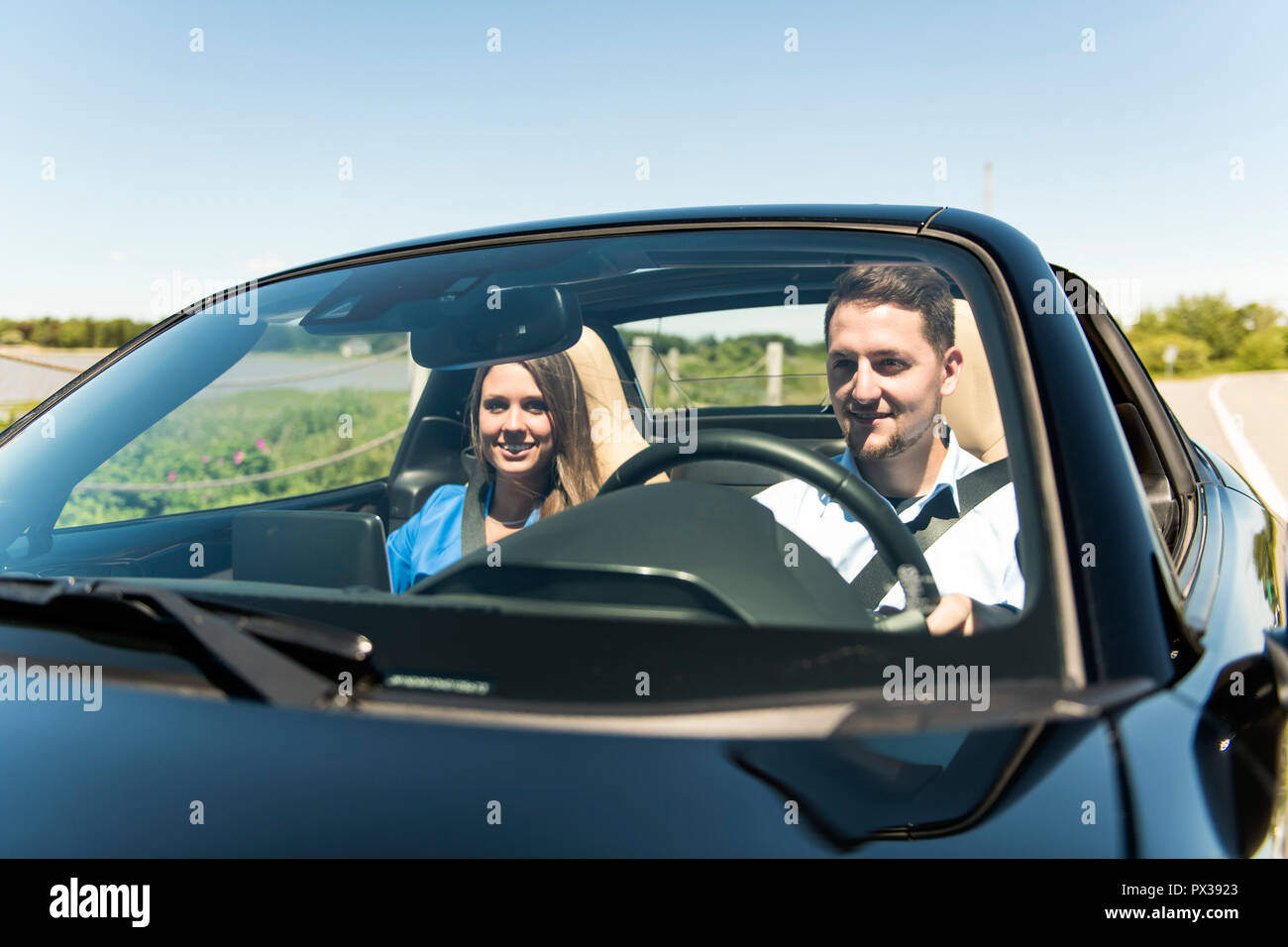 Family road trip convertible hi-res stock photography and images - Alamy