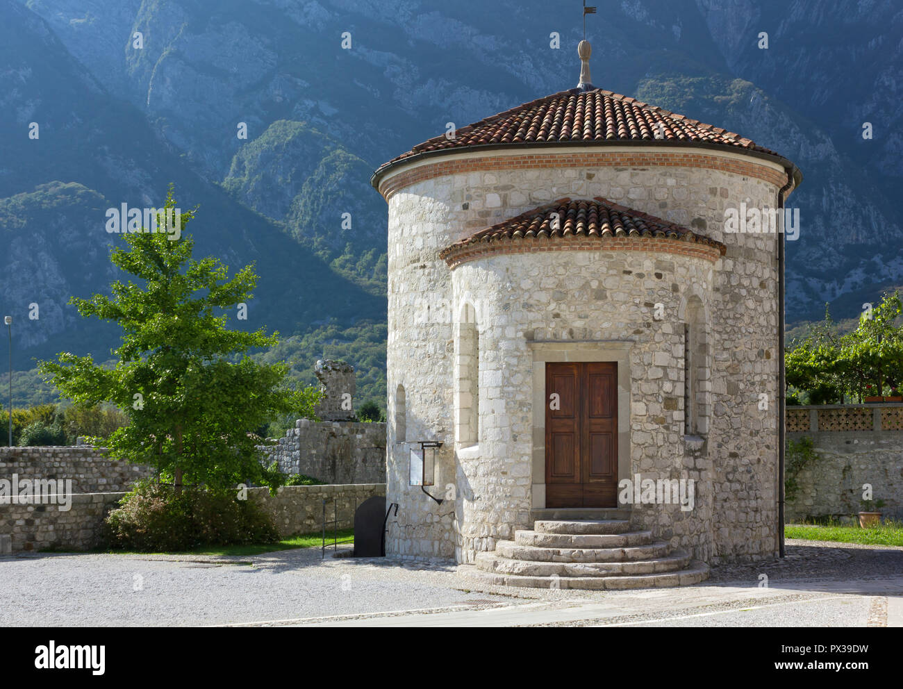 Ancient baptistery in Venzone, Italy, next to the Duomo Stock Photo - Alamy