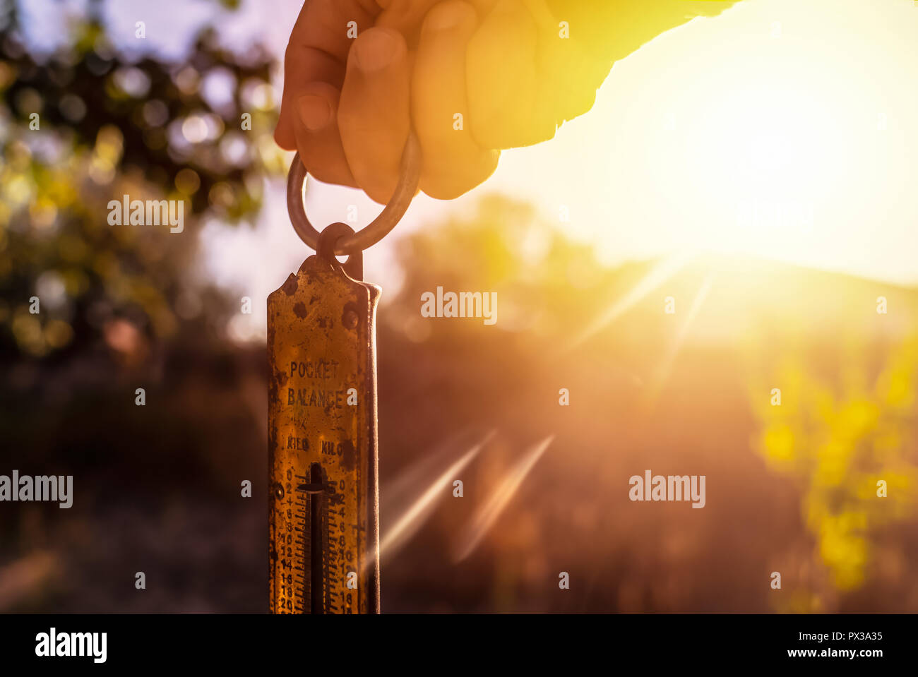 Spring balance scale hi-res stock photography and images - Alamy