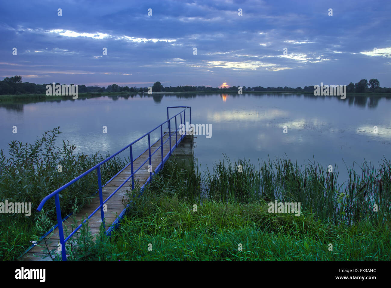 Small wooden jetty over hi-res stock photography and images - Alamy