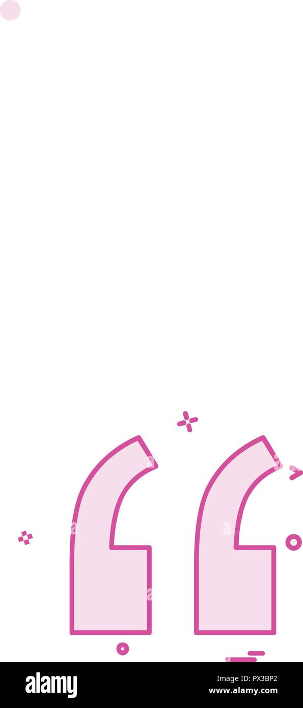 Double quotes icon design vector Stock Vector Image & Art - Alamy