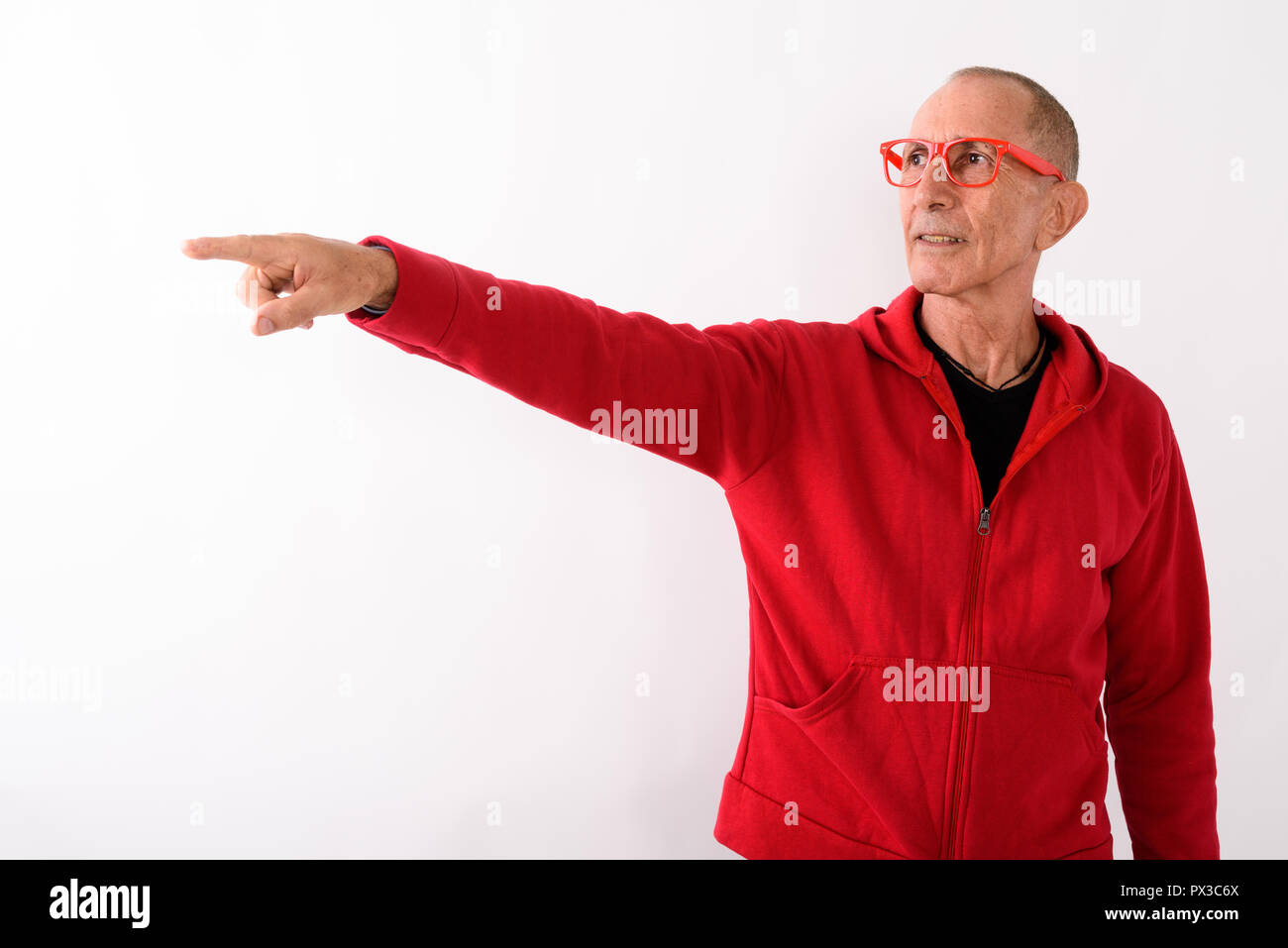 Person Pointing At Something In The Distance