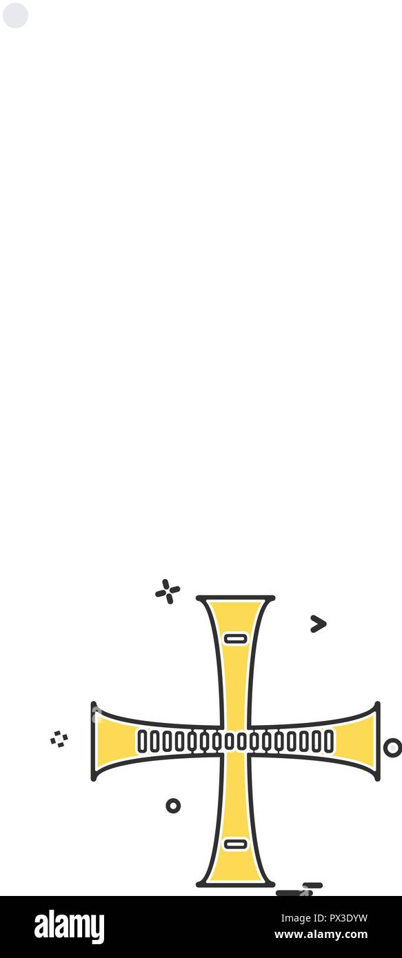 Cross icon design vector Stock Vector Image & Art - Alamy