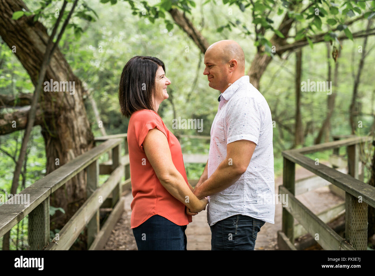 Love couple excursion walk hi-res stock photography and images - Alamy