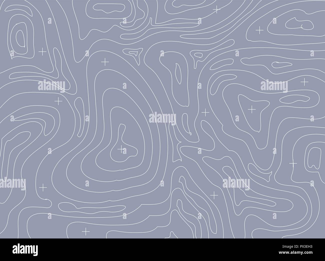 Abstract vector contour topographic map background. Topography and ...