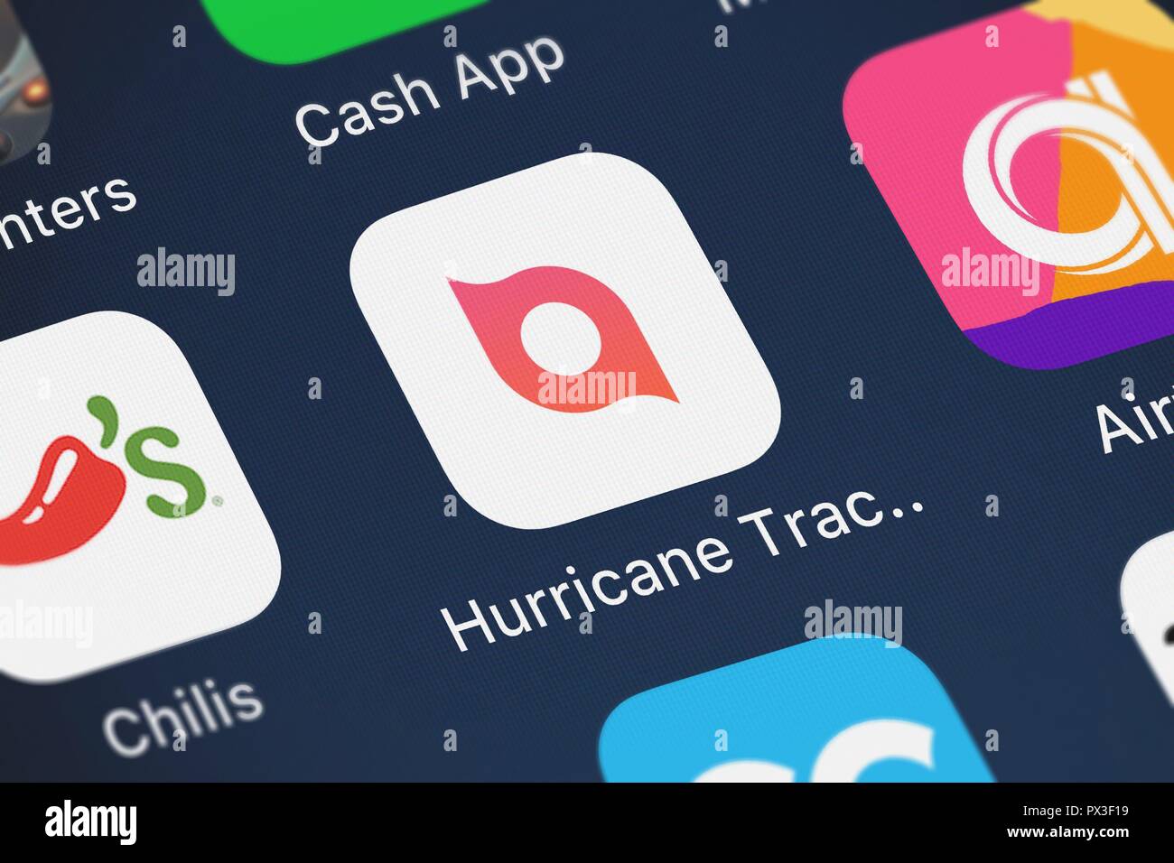 Hurricane tracker app hi-res stock photography and images - Alamy
