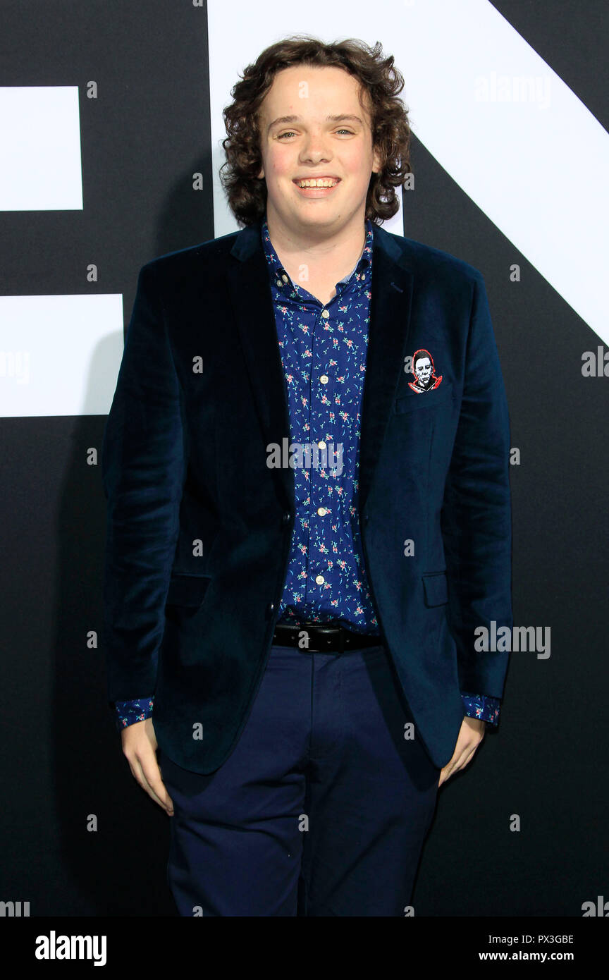 Los Angeles, USA. 17th Oct, 2018. Drew Scheid at the premiere of the ...