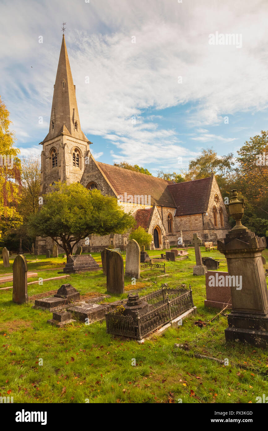 Epping Forest. 19th Oct 2018. UK Weather: The Church of the Holy ...