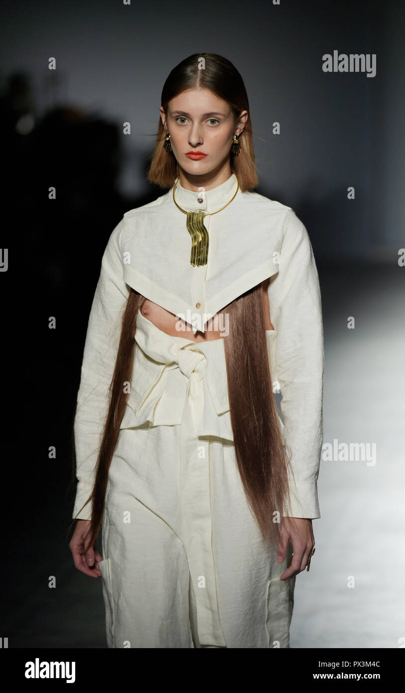 V&A, London, UK. 19 October 2018. A retrospective catwalk show at the ...