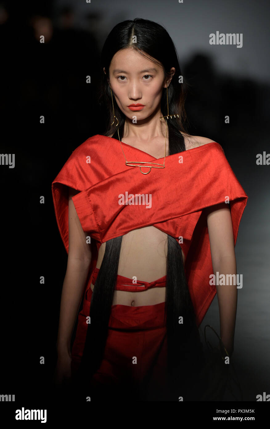 V&A, London, UK. 19 October 2018. A retrospective catwalk show at the ...