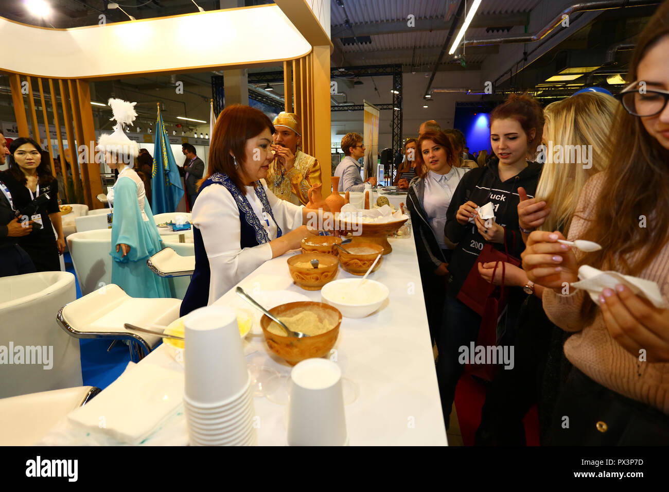 Nadarzyn, Poland, 19th October 2018: Kazakhstan stand at World Travel ...