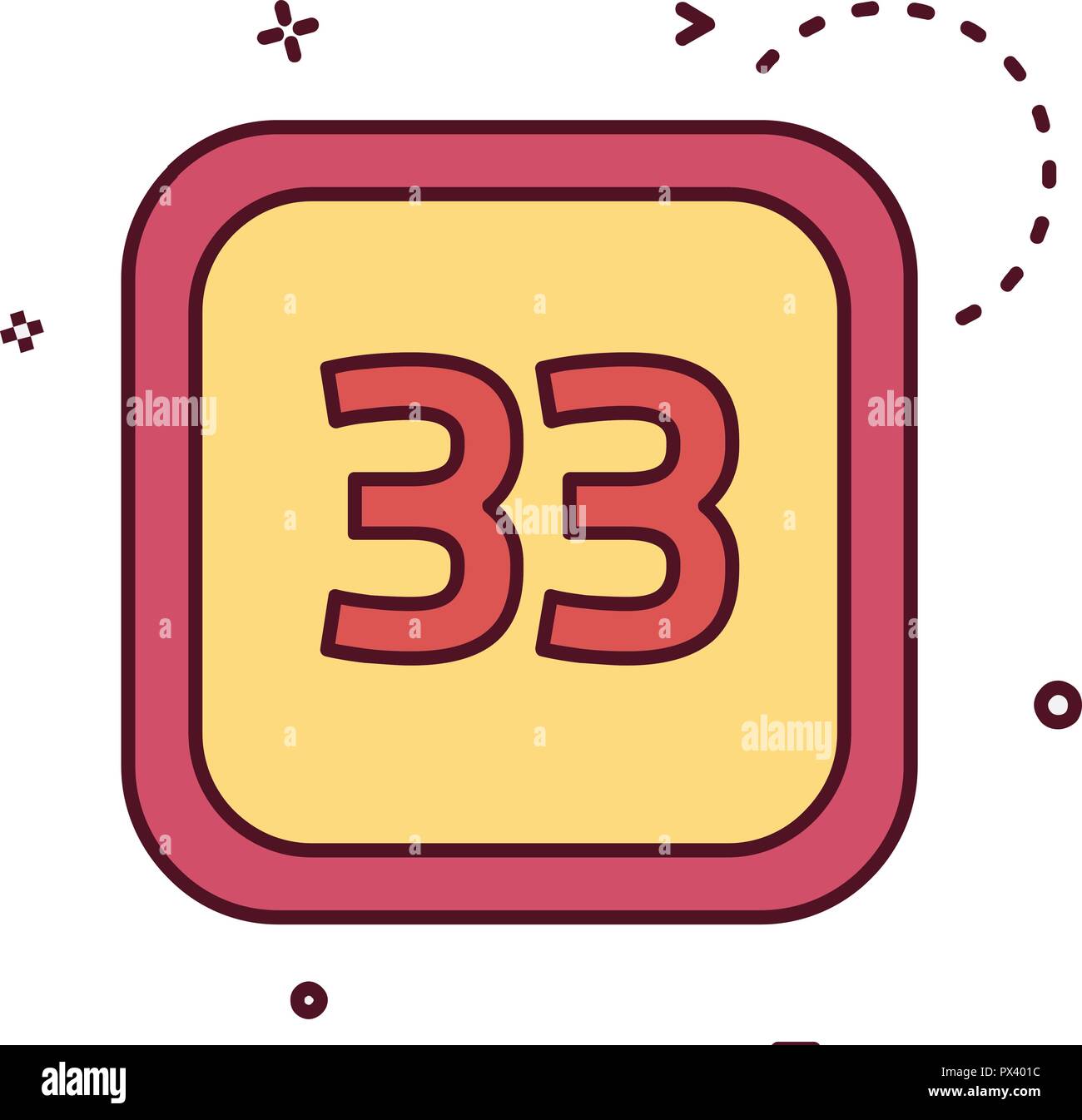 33 Date Calender icon design vector Stock Vector Image & Art - Alamy