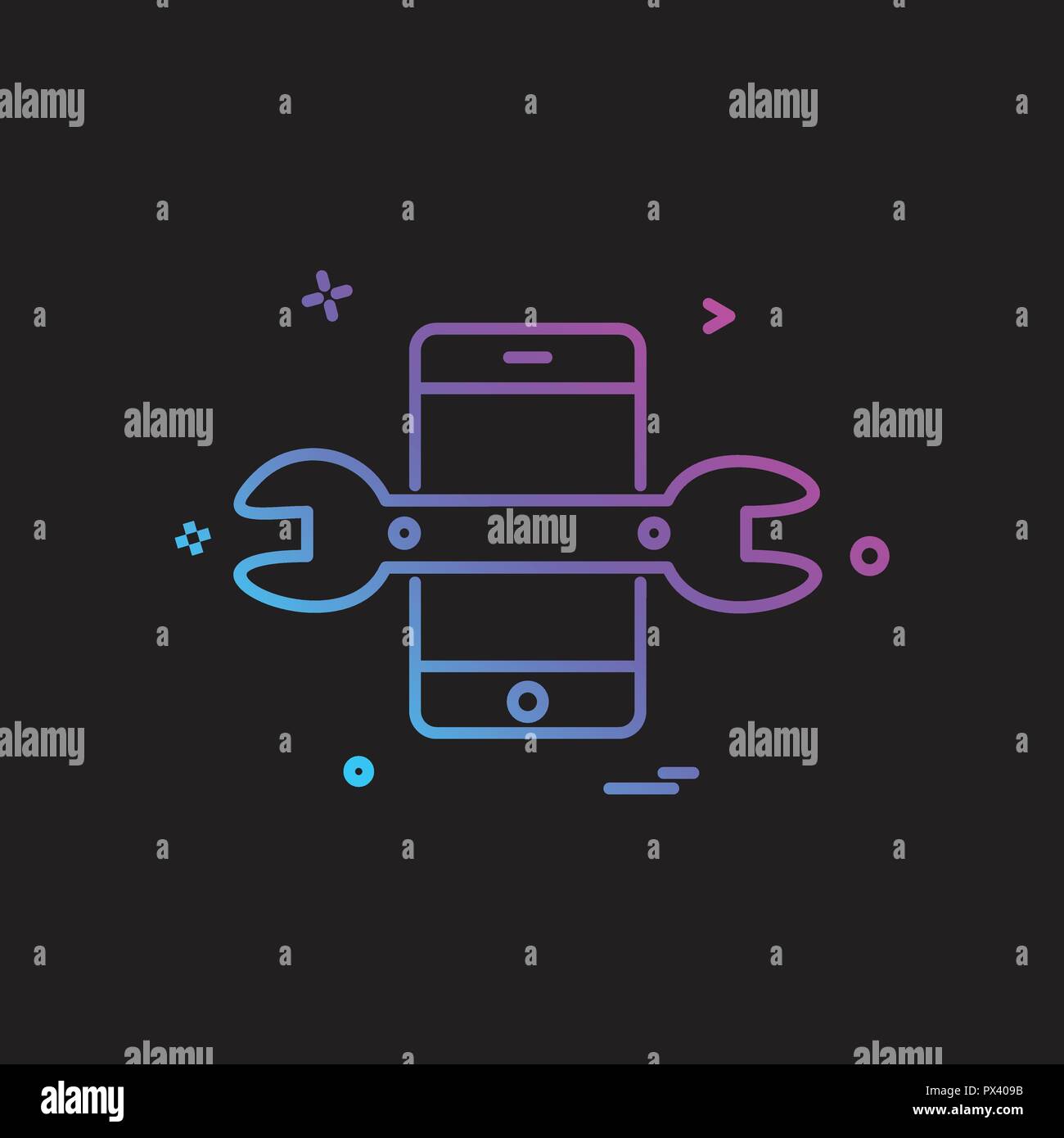 Setting icon design vector Stock Vector Image & Art - Alamy