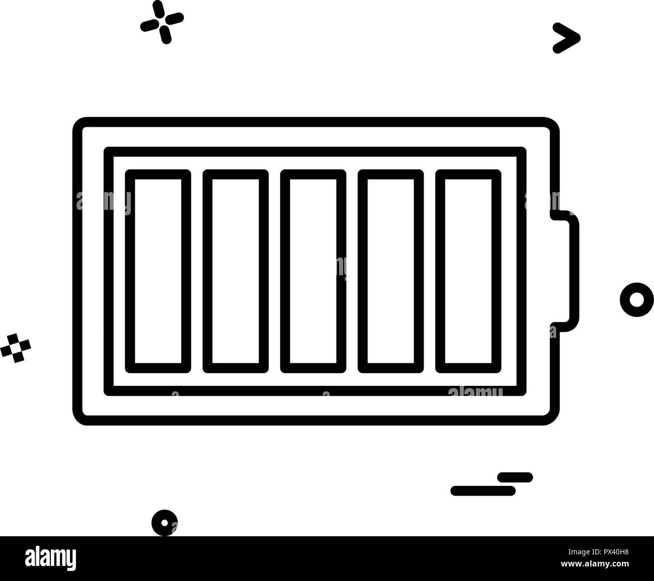 Battery icon design vector Stock Vector Image & Art - Alamy