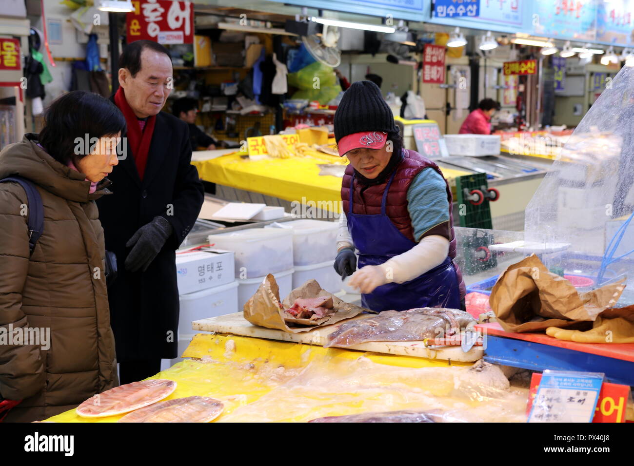 Garak market in Seoul, Korea Stock Photo - Alamy