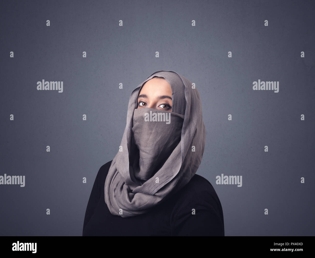 Young muslim woman wearing niqab Stock Photo - Alamy