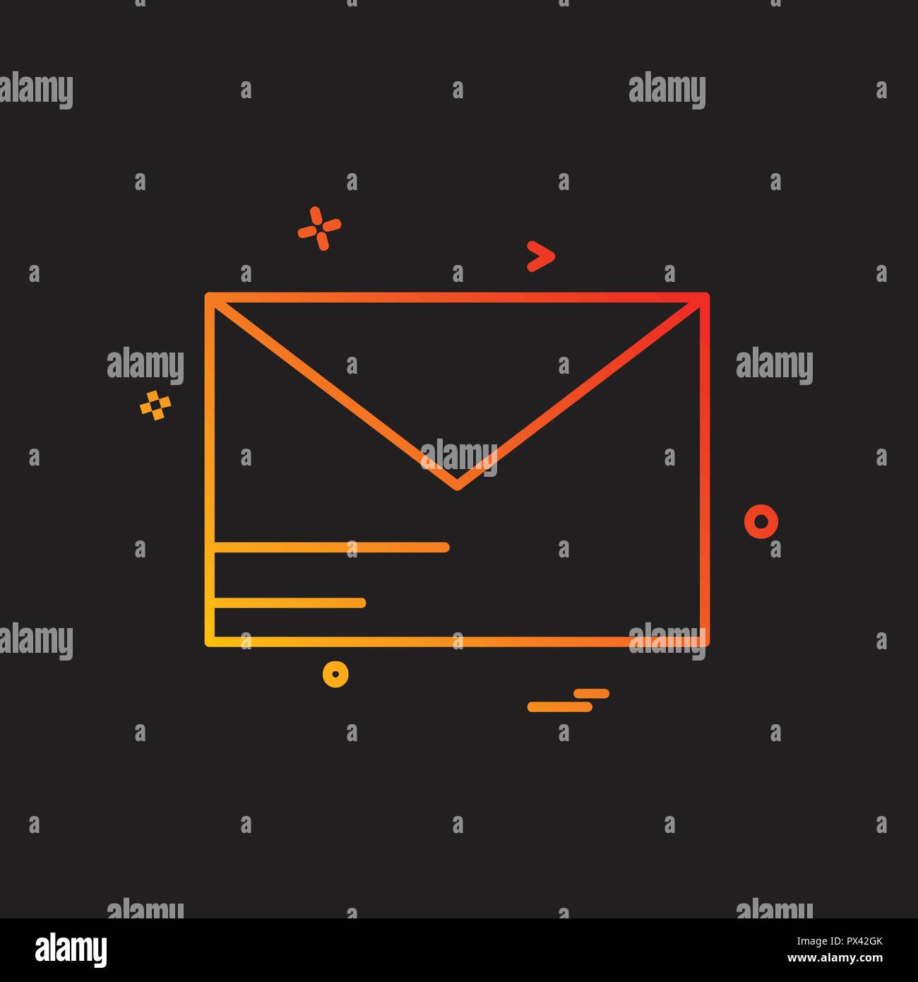 Message icon design vector Stock Vector Image & Art - Alamy