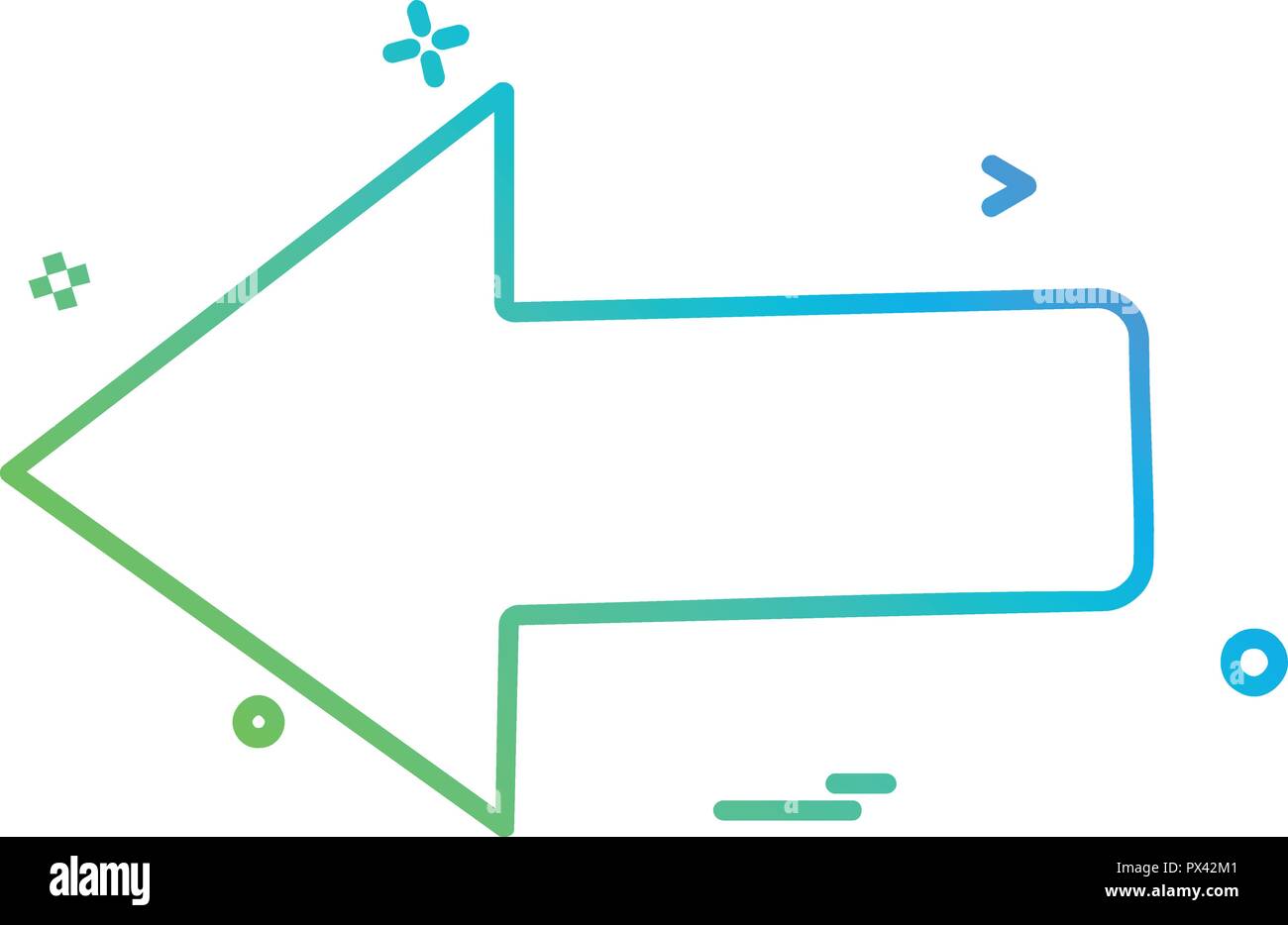 Left icon design vector Stock Vector Image & Art - Alamy