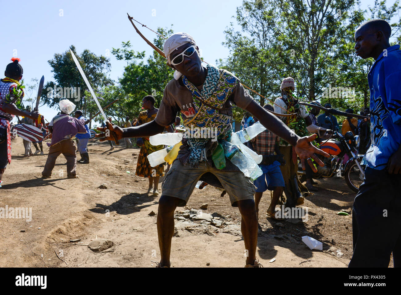 TANZANIA Mara, Tarime, village Masanga, region of the Kuria tribe who ...