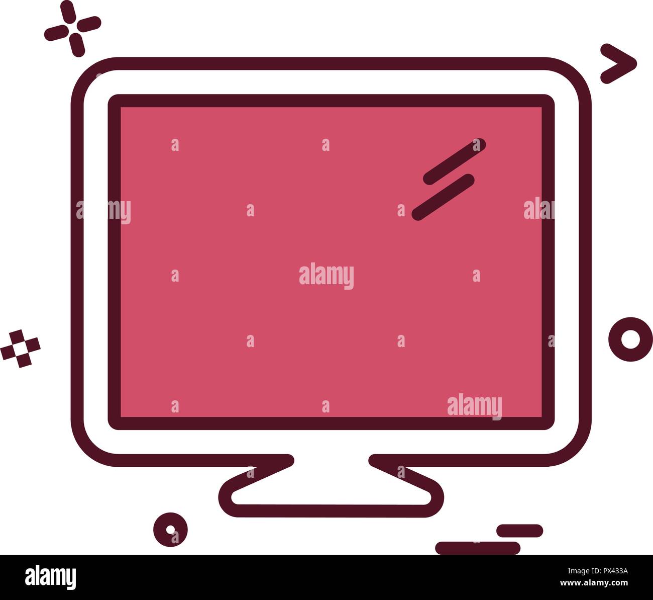 lcd screen icon vector design Stock Vector Image & Art - Alamy