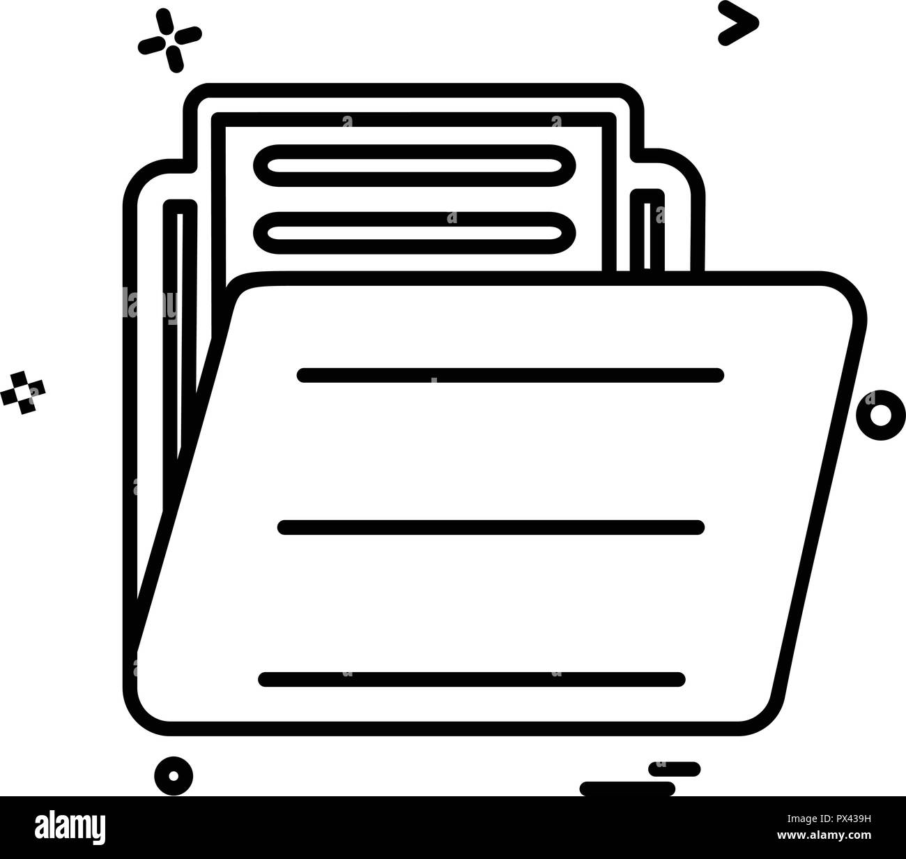 Folder icon design vector Stock Vector Image & Art - Alamy