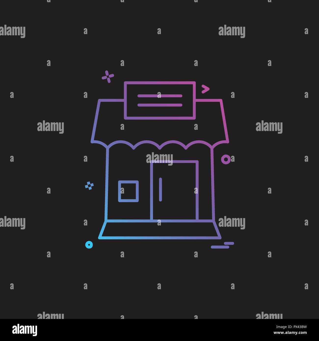 Shop icon design vector Stock Vector Image & Art - Alamy