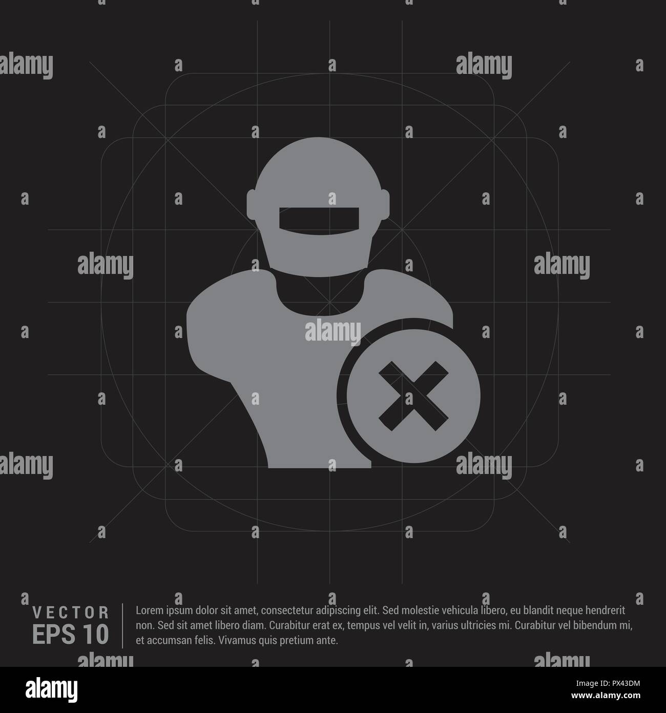 Anti theft icon vector vectors hi-res stock photography and images - Alamy