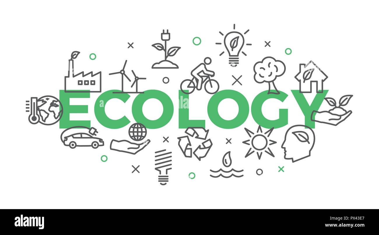 Planet line icons signs Cut Out Stock Images & Pictures - Alamy