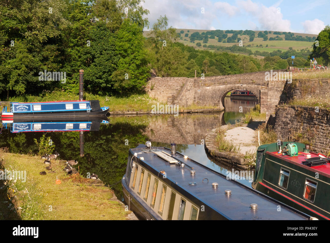 Derbyshire peak forest canal hi-res stock photography and images - Alamy