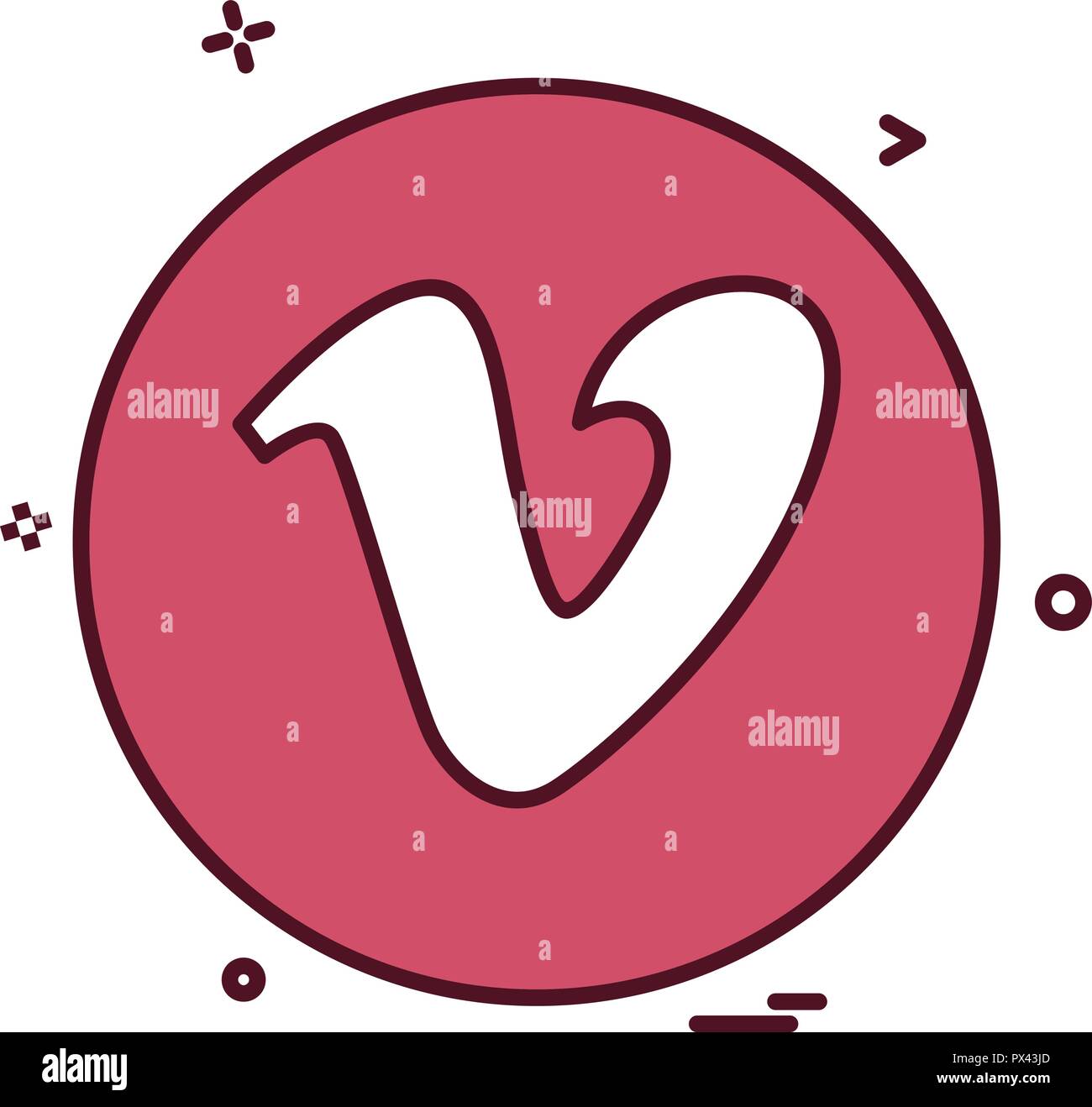 Vimeo Icon Vector