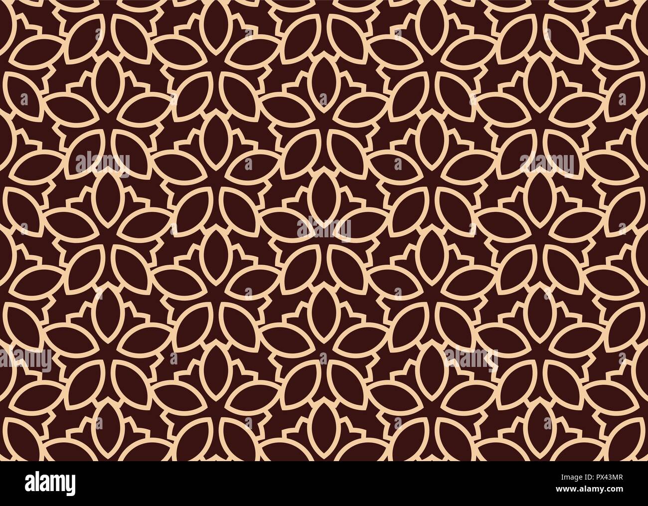 Seamless linear pattern with elegant curved lines and scrolls ...