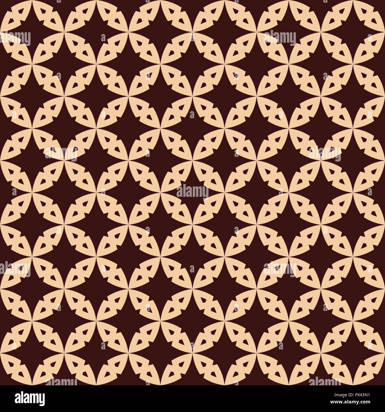 Seamless Linear Pattern With Elegant Curved Lines And Scrolls