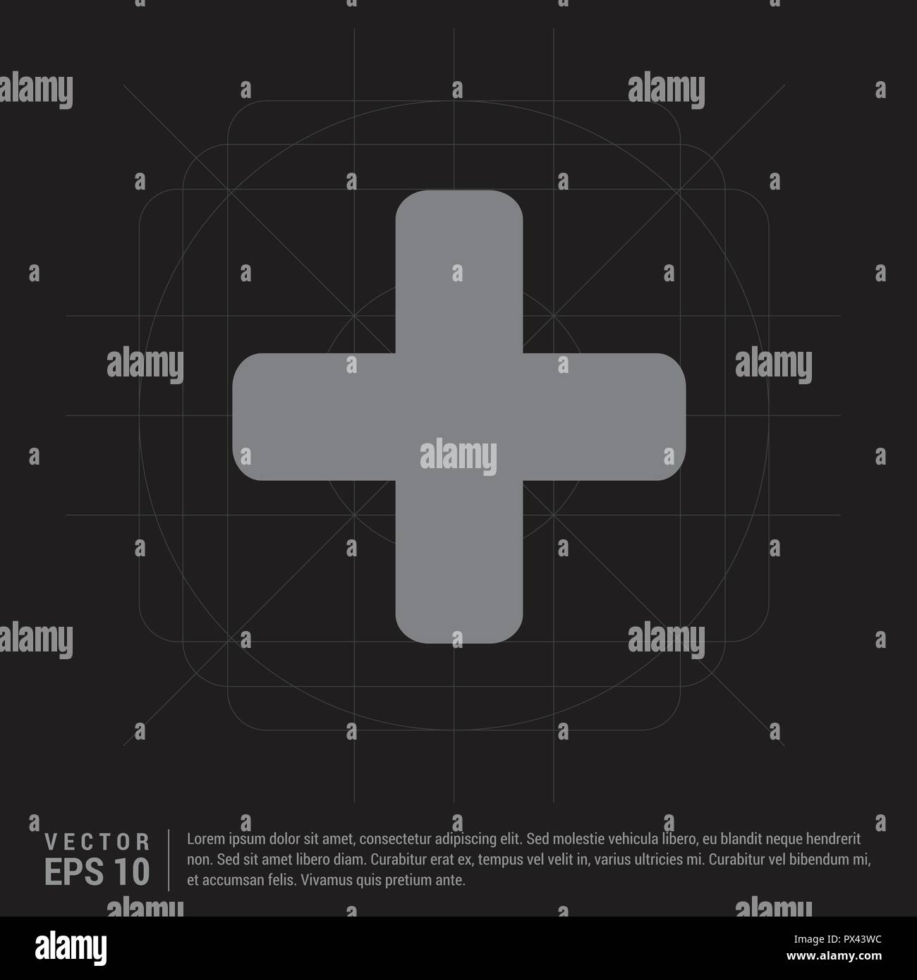 hospital plus sign button icon Stock Vector Image & Art - Alamy