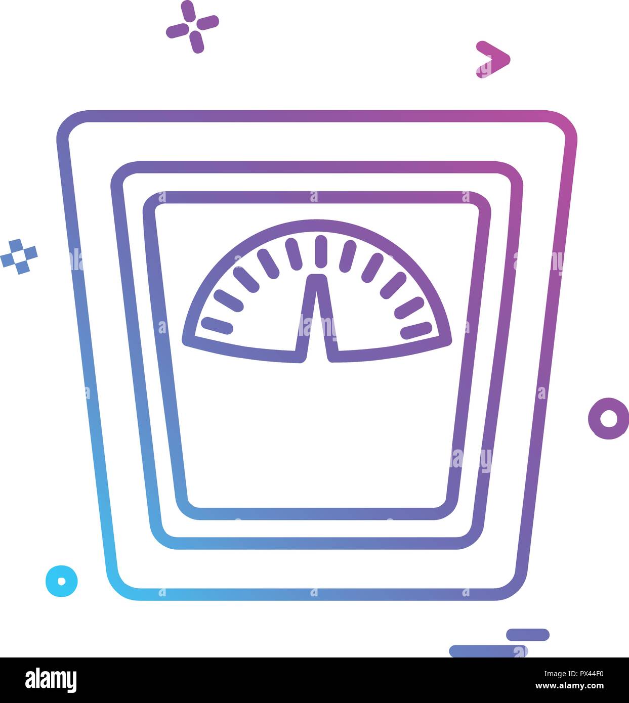 Weight machine icon design vector Stock Vector Image & Art - Alamy