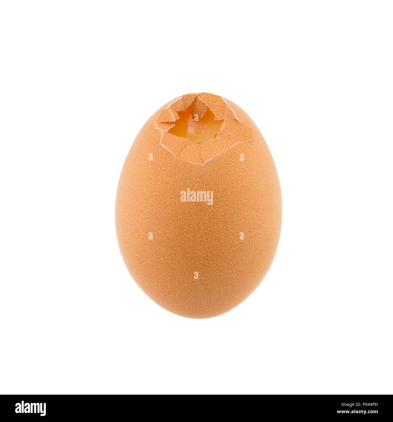 Broken empty egg shell isolated on white background Stock Photo - Alamy