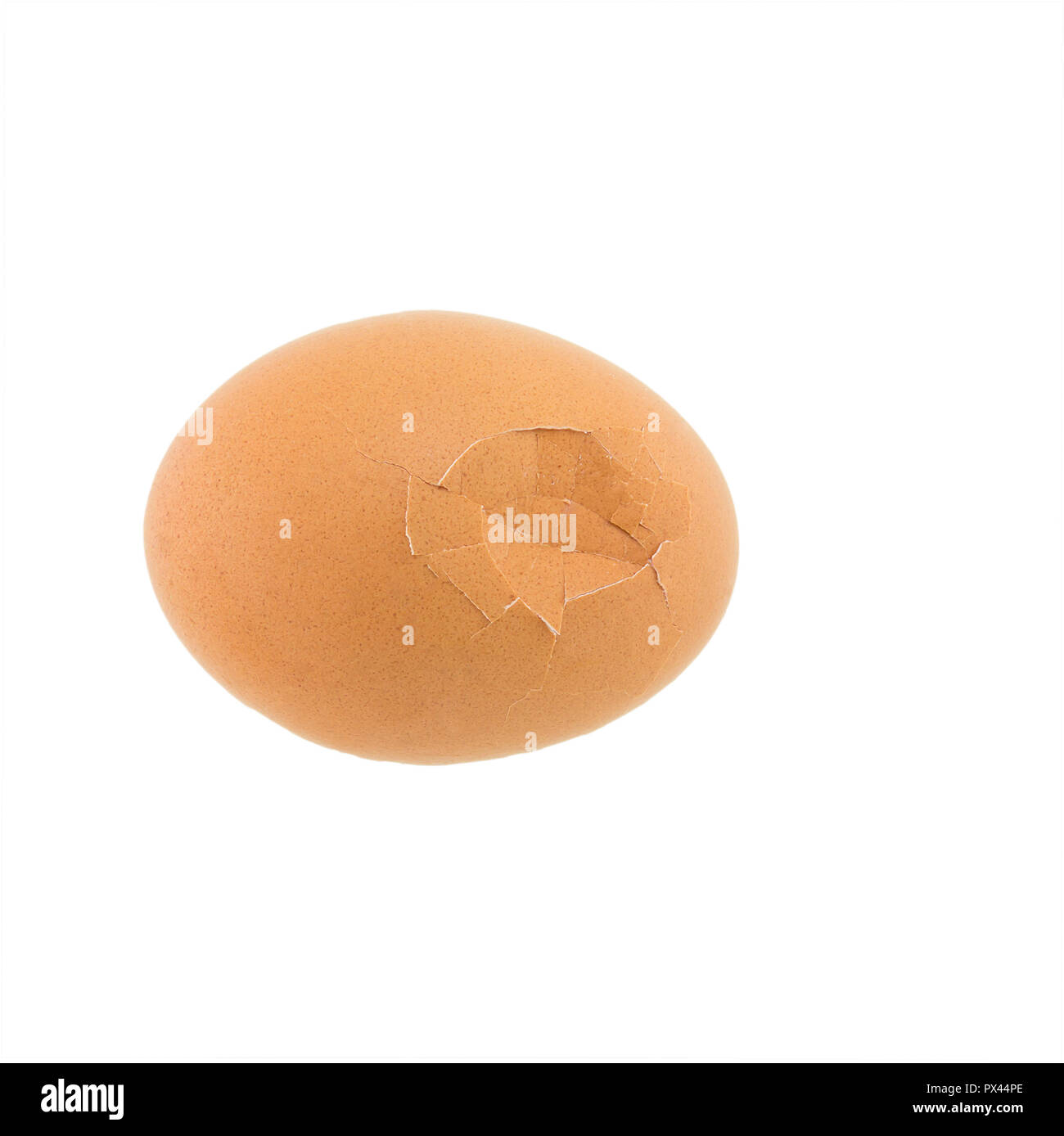 Broken empty egg shell isolated on white background Stock Photo - Alamy