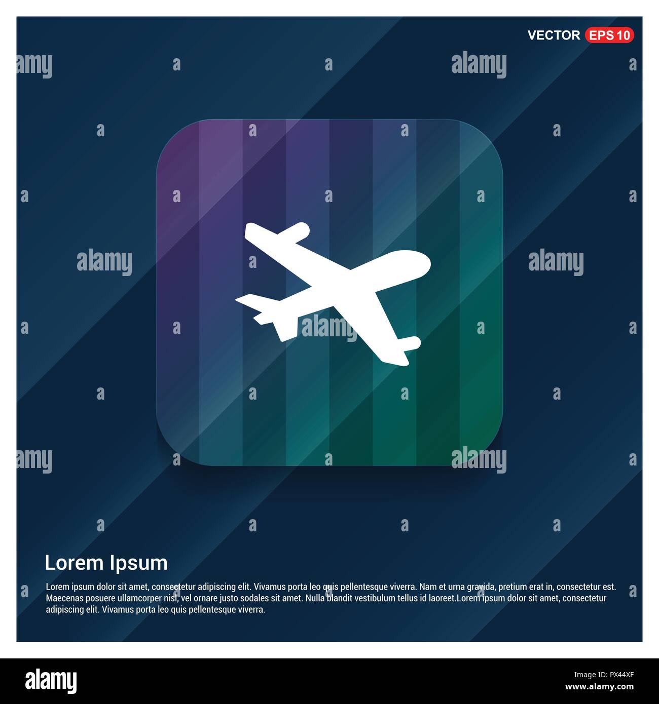 Aeroplane Icon - Free vector icon Stock Vector Image & Art - Alamy