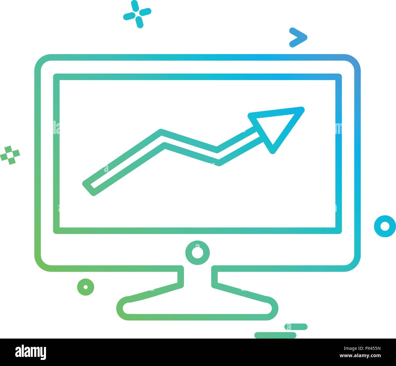 Monitor icon design vector Stock Vector Image & Art - Alamy