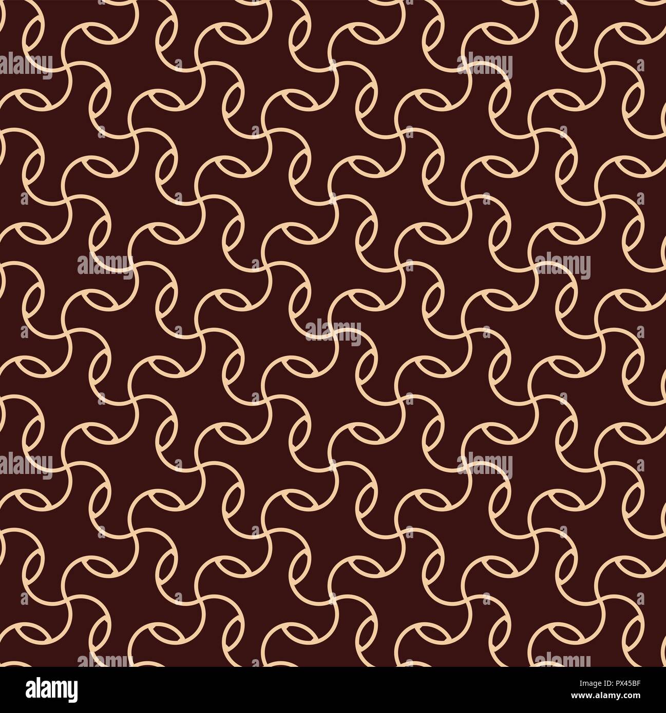 Seamless linear pattern with elegant curved lines and scrolls ...
