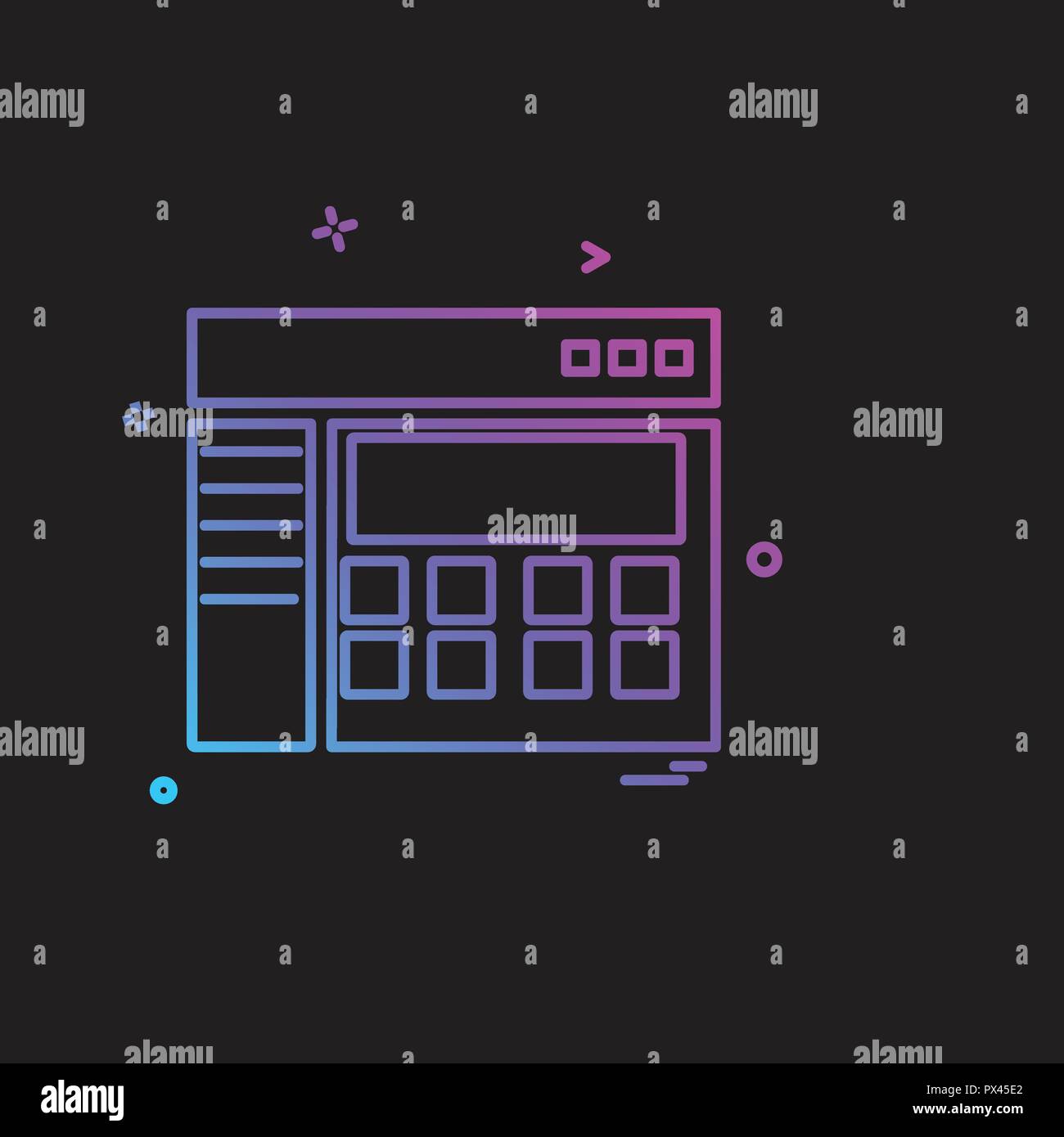 Corporate office icon design vector Stock Vector Image & Art - Alamy
