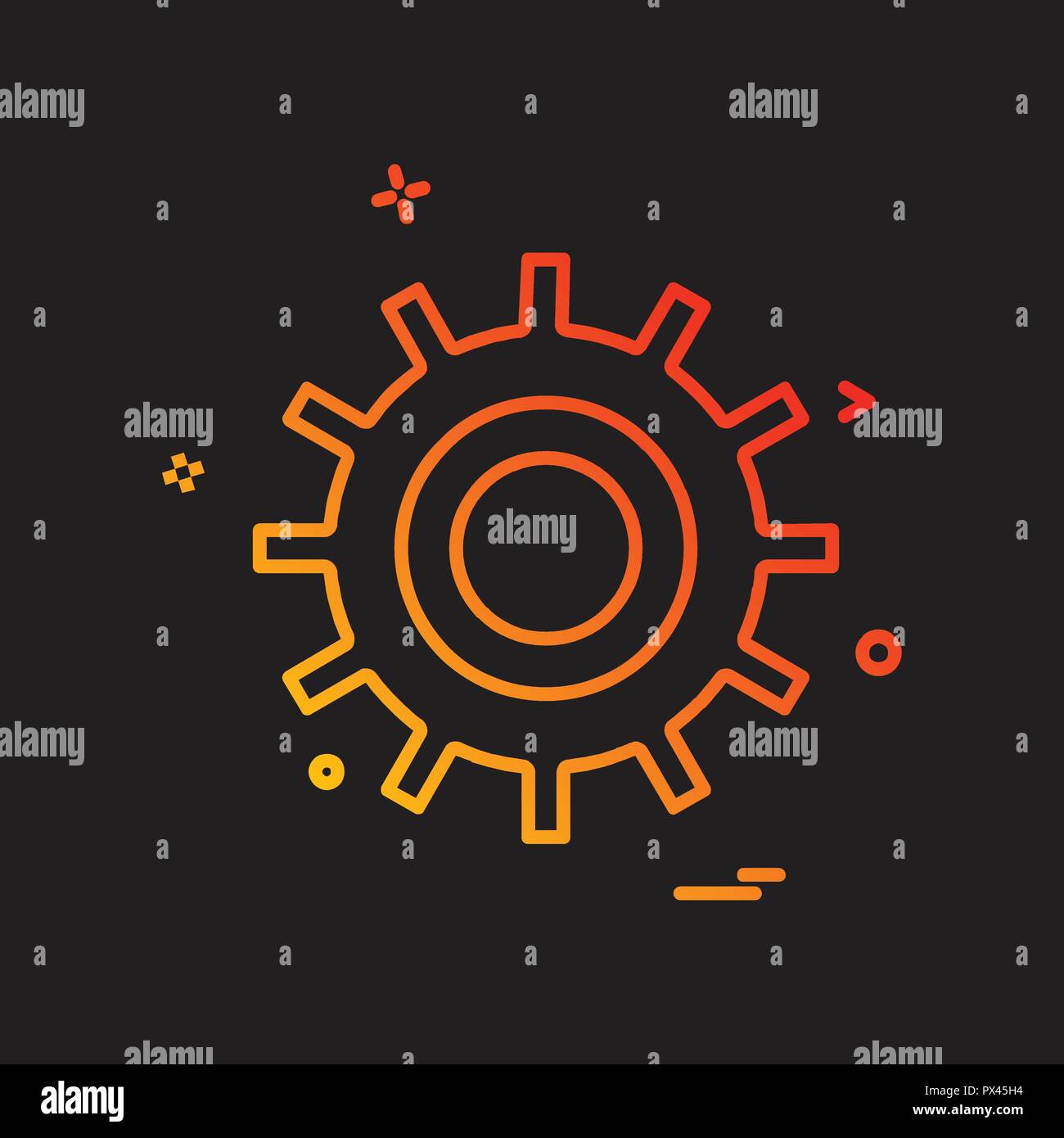 Gear icon design vector Stock Vector Image & Art - Alamy