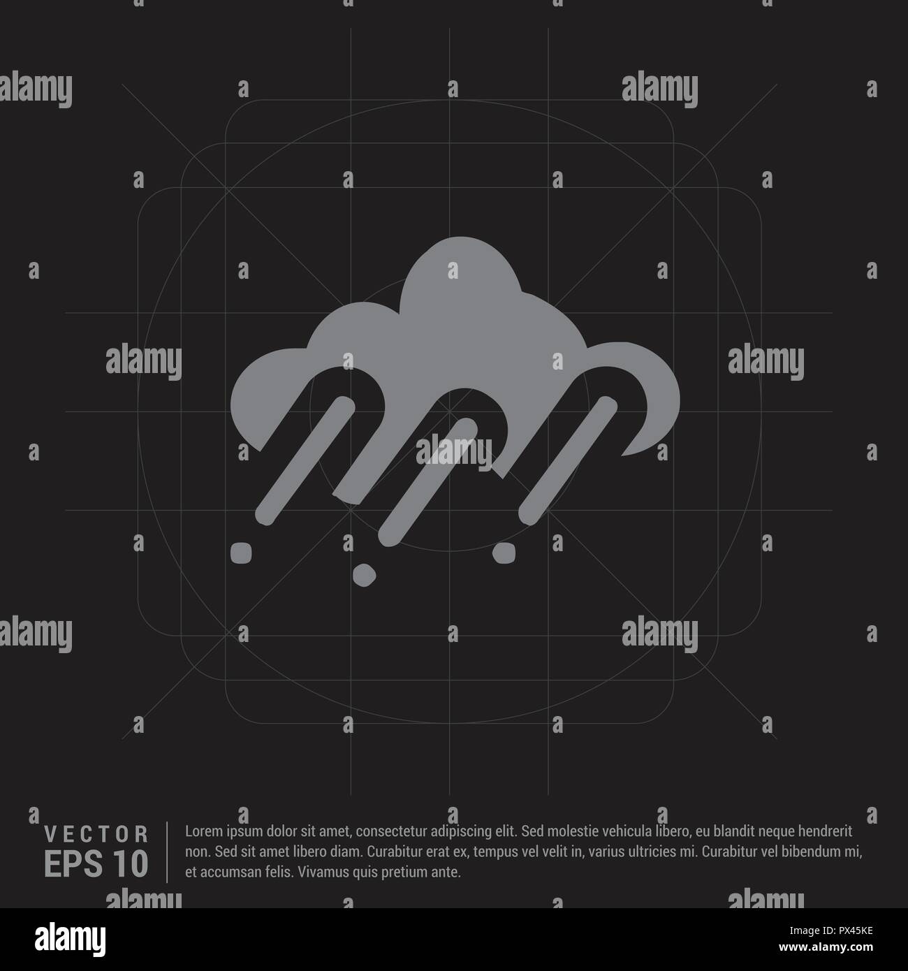 Cloud Raining Icon Stock Vector Image & Art - Alamy