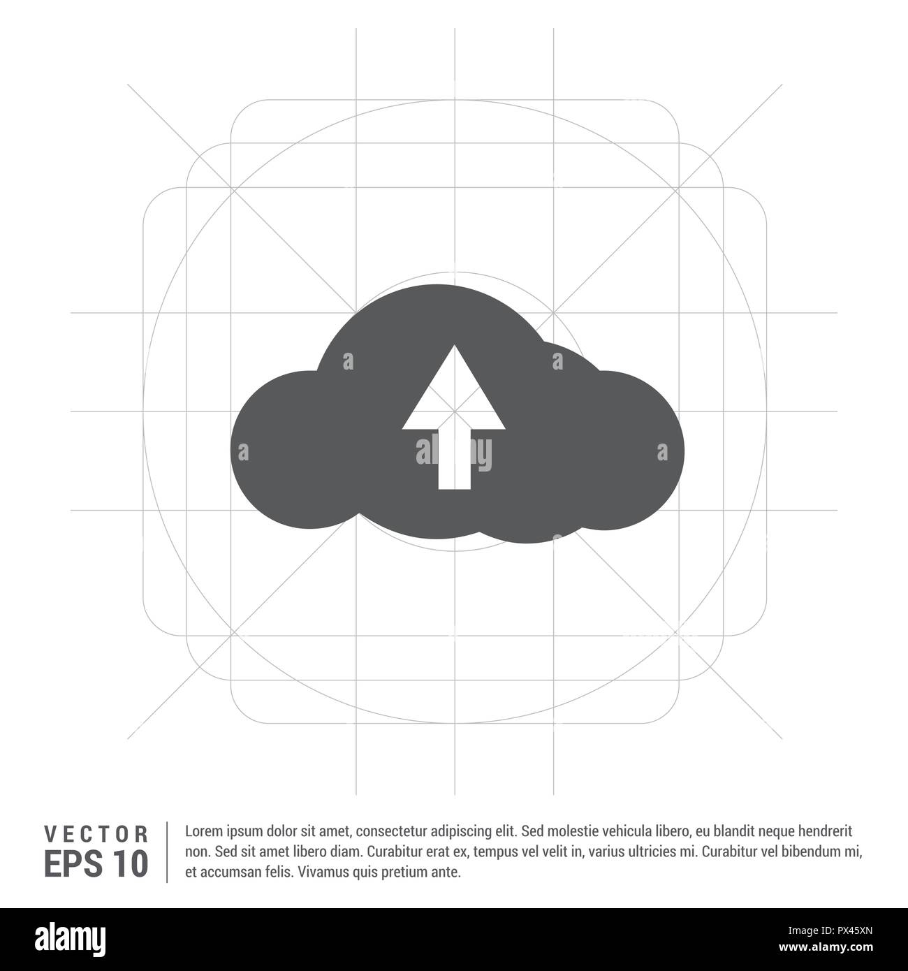 Cloud upload icon Stock Vector Image & Art - Alamy
