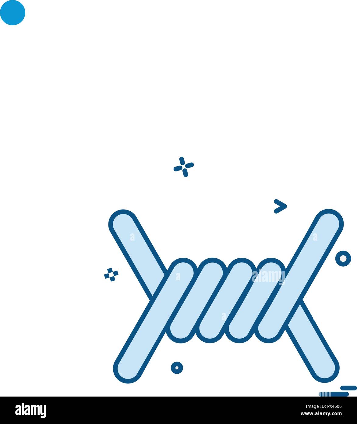 Barbed Wire icon design vector Stock Vector Image & Art - Alamy