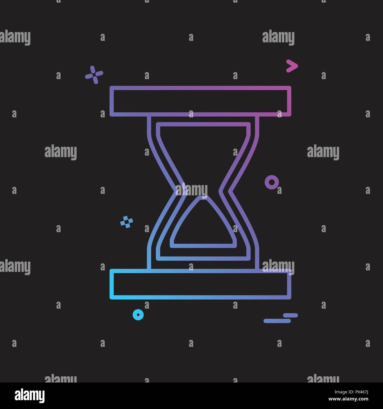 Wait icon design vector Stock Vector Image & Art - Alamy