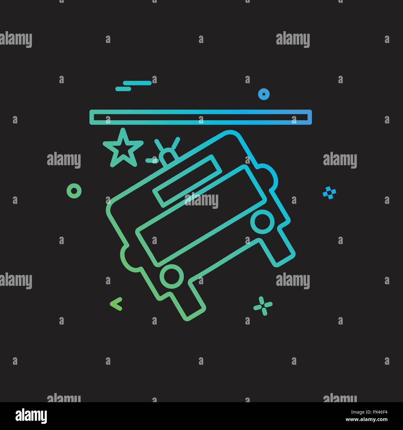 Lorry accident highway Stock Vector Images - Alamy